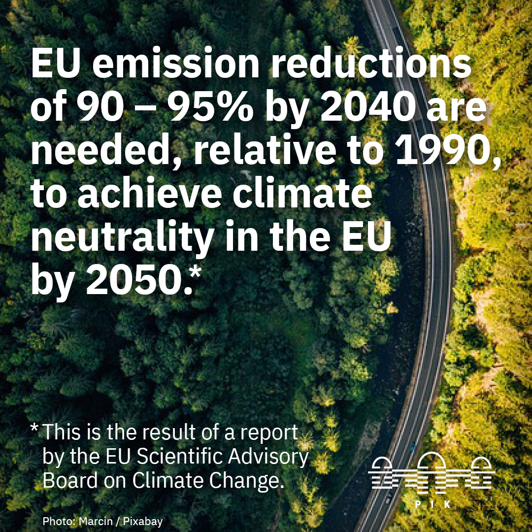 EU climate Advisory Board recommends ambitious 2040 climate target — Potsdam-Institut für ...