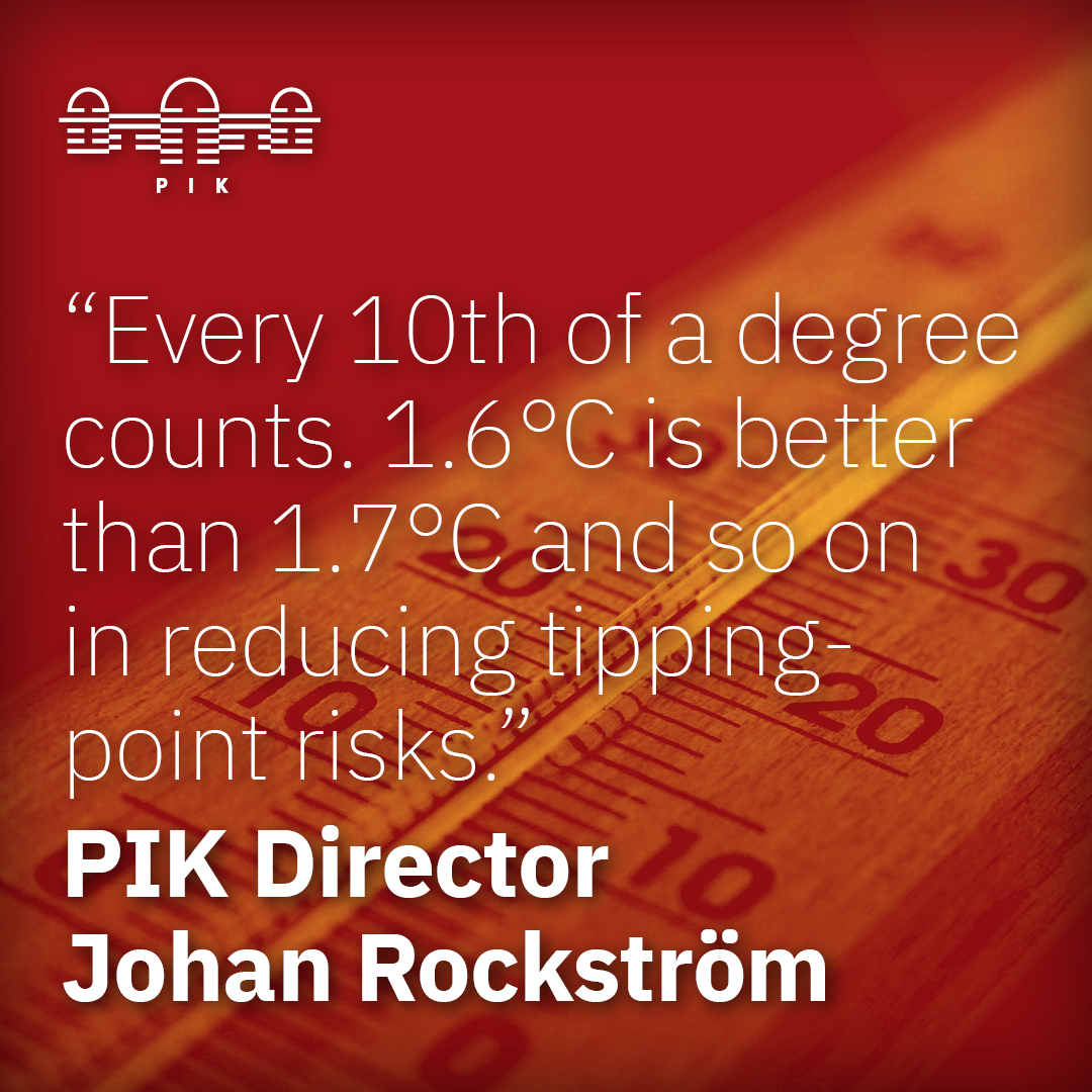 Every 10th of a degree counts — Potsdam-Institut für Klimafolgenforschung