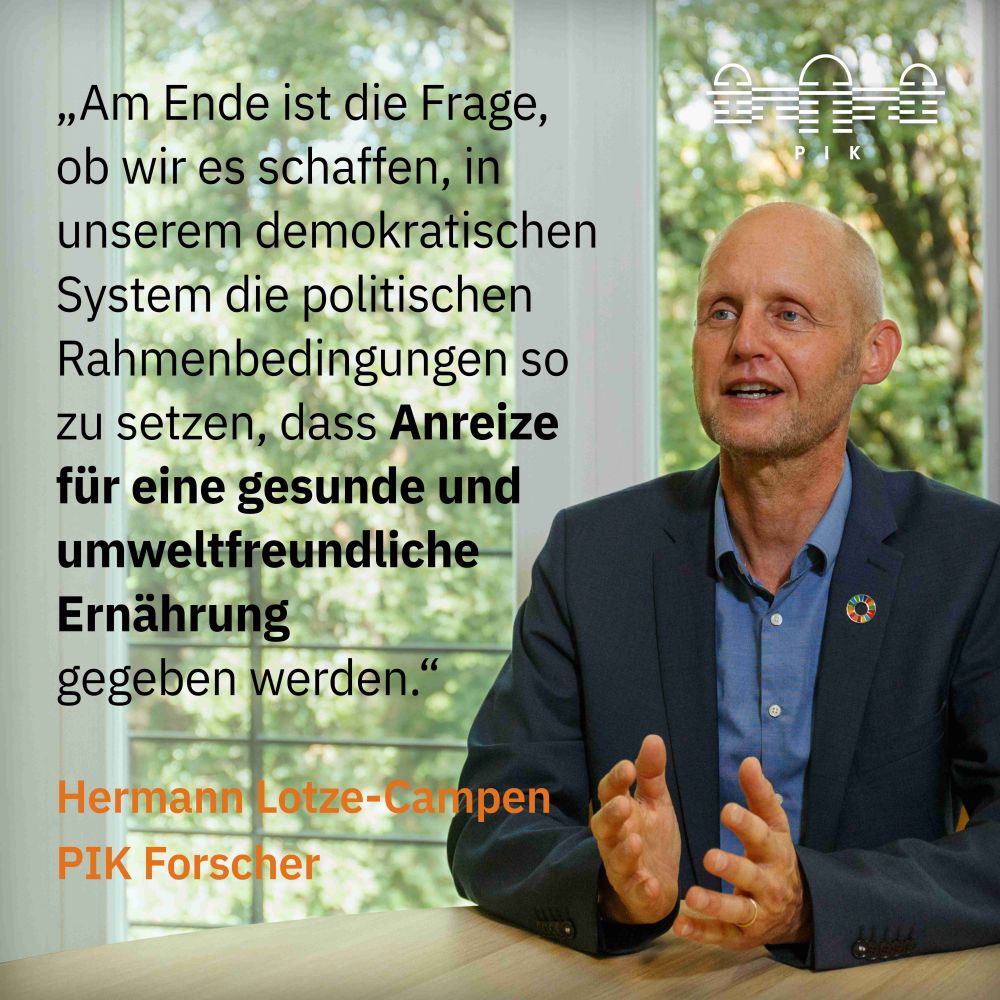 Hermann Lotze-Campen im Gespräch — Potsdam-Institut für ...