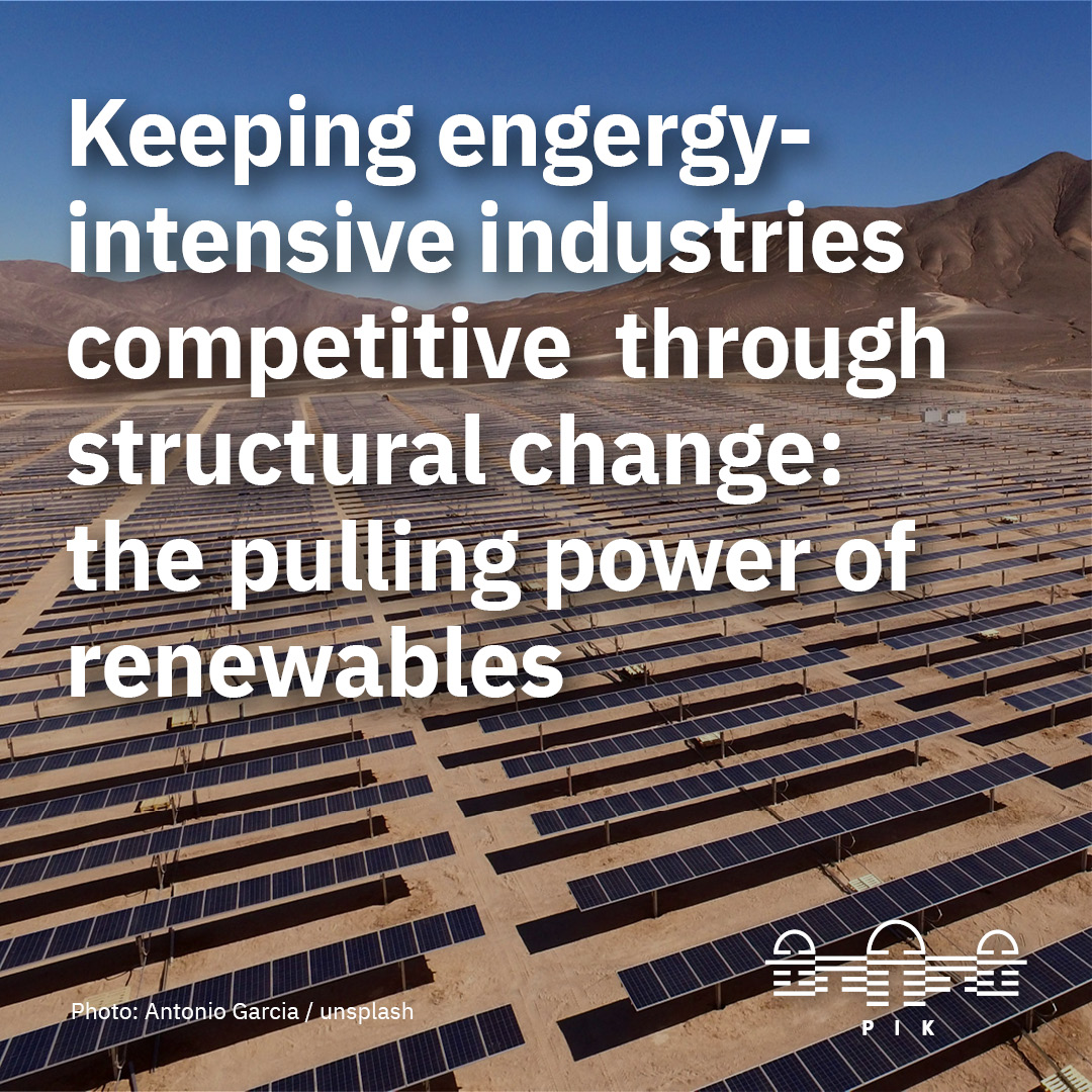 The pulling power of renewables — Potsdam-Institut für Klimafolgenforschung