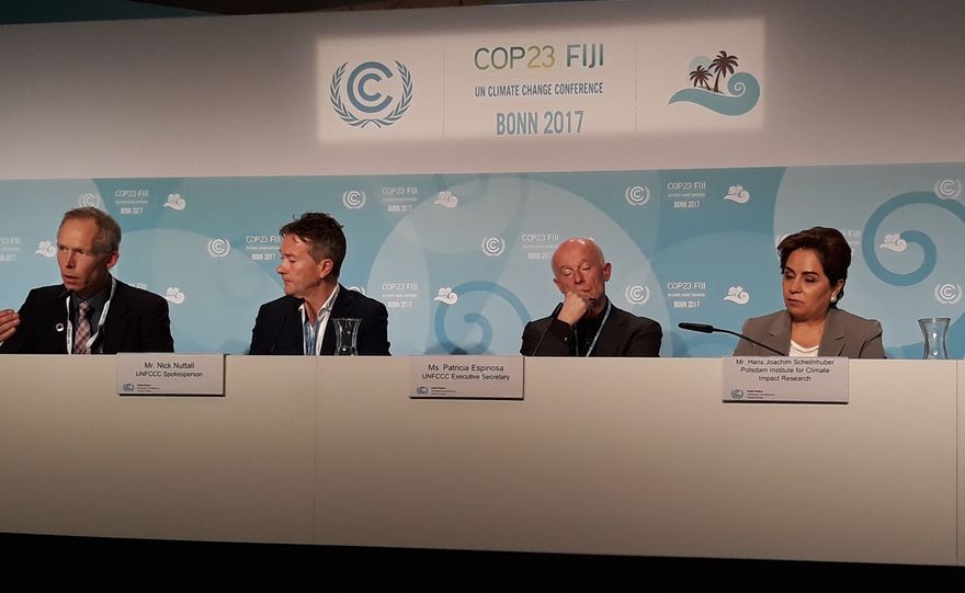Schellnhuber presents "10 Must-Knows on Climate" at COP23 — Potsdam ...